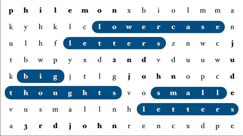 Lowercase Letters: Jude