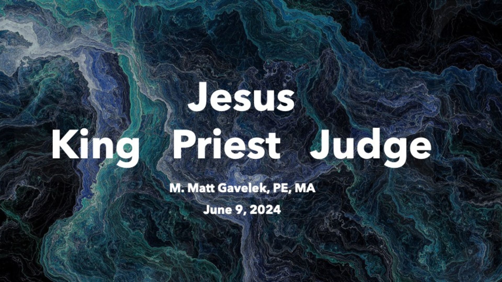Jesus King Priest Judge