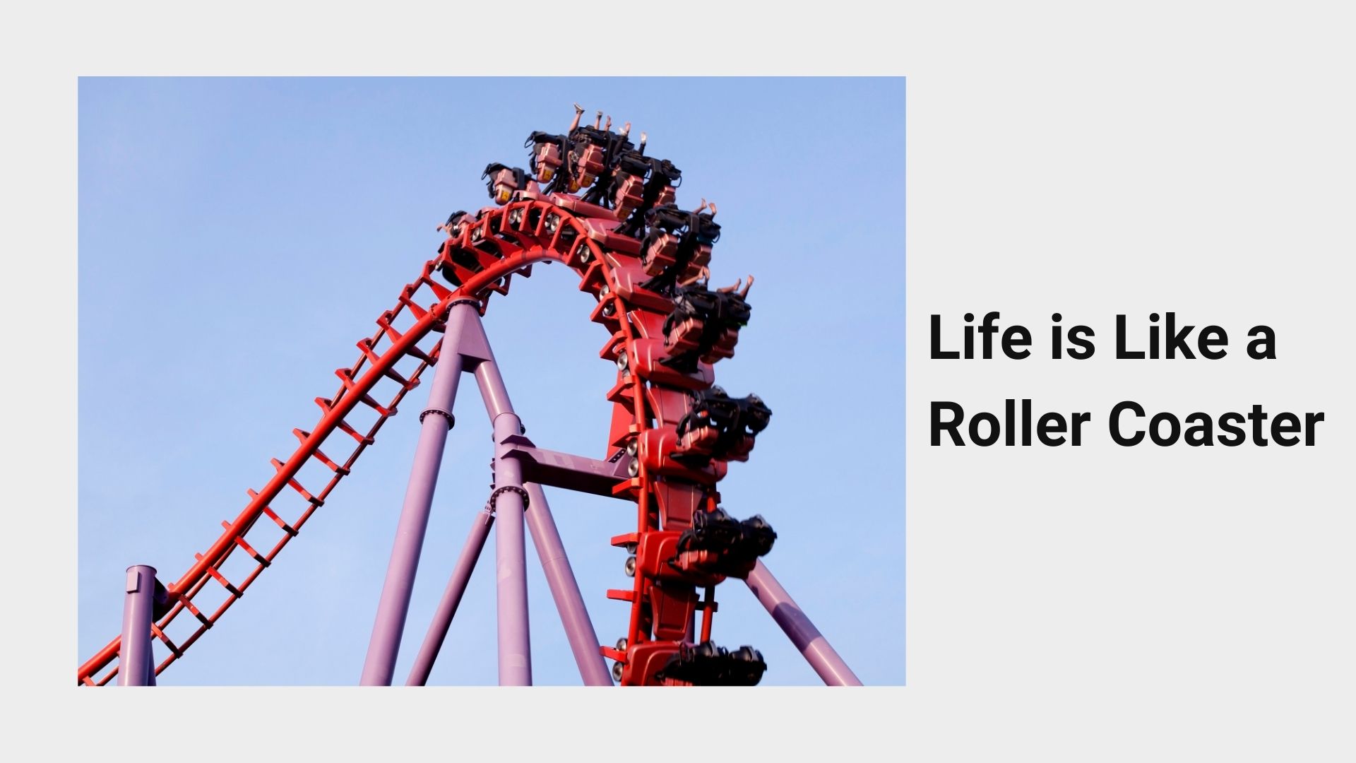 Life is Like a Roller Coaster
