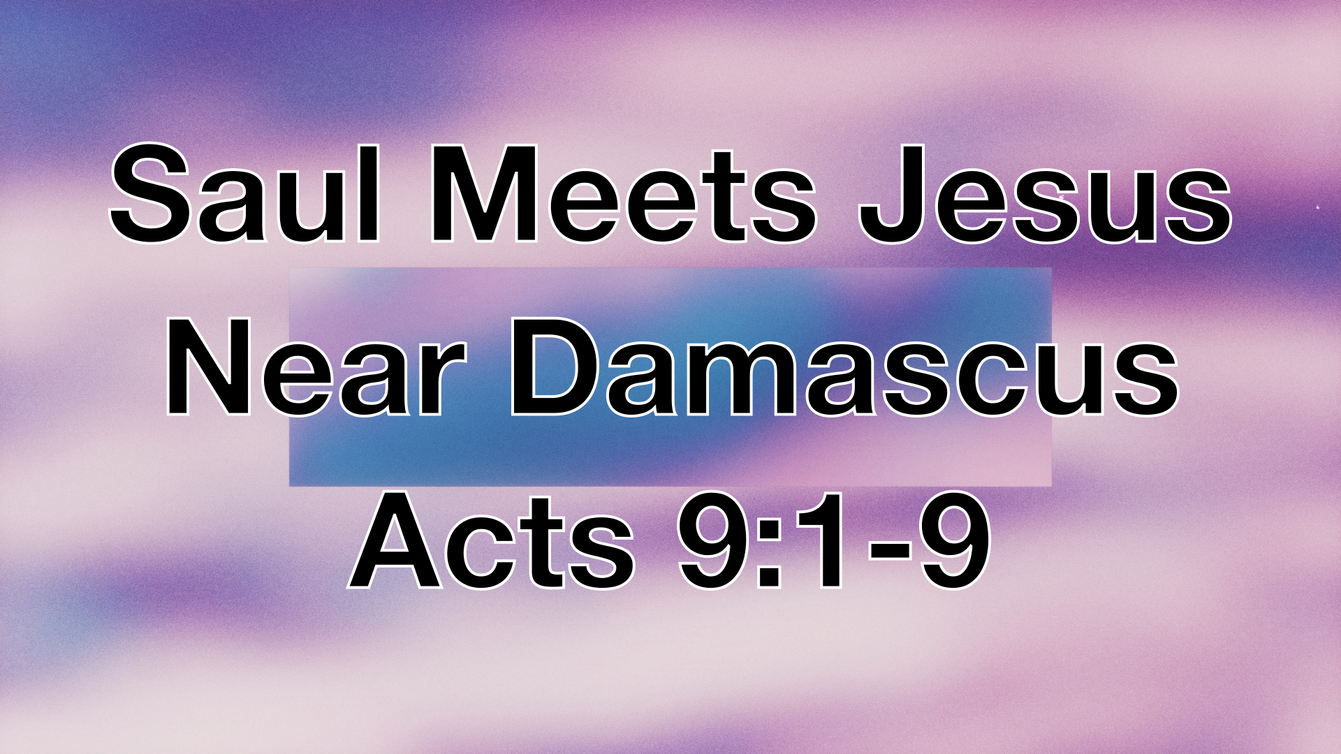 Saul meet Jesus near Damascus
