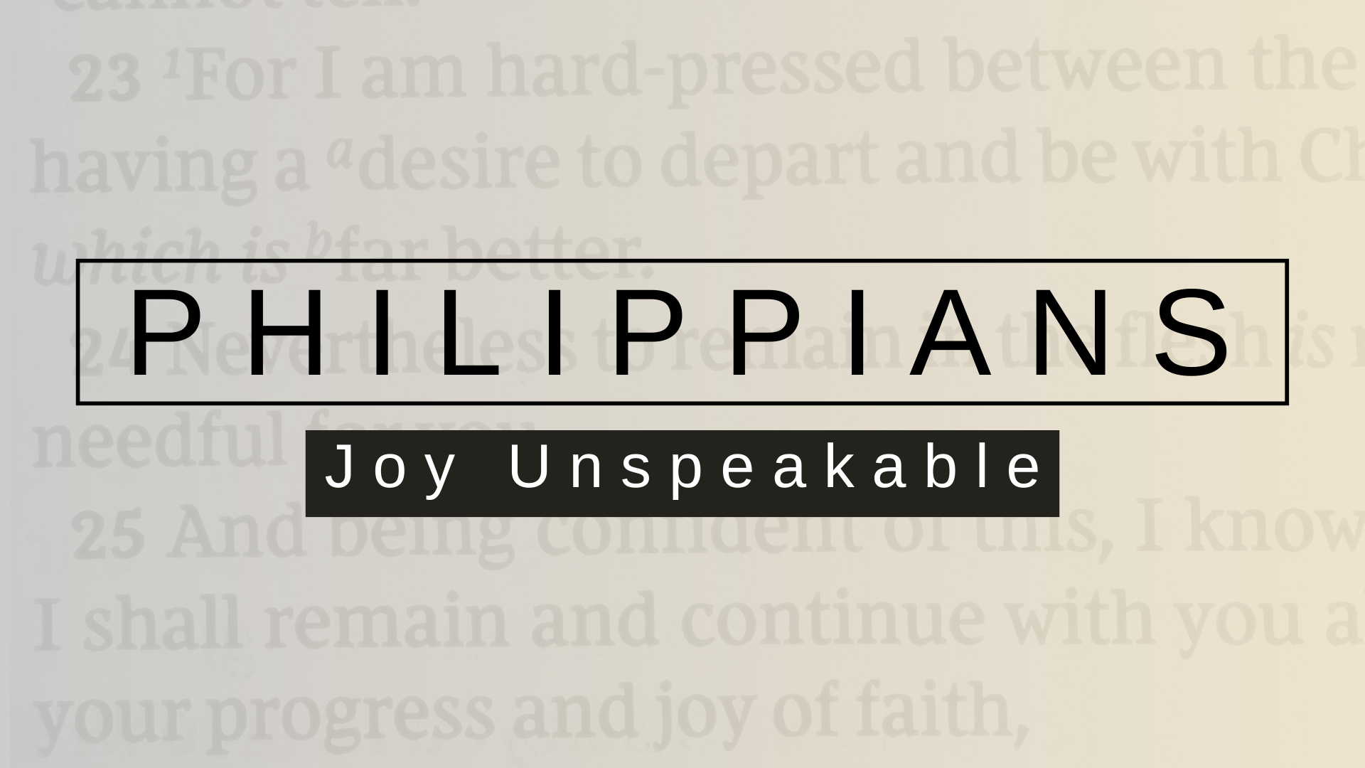 Philippians 1:1-8 (Fellowship in the Gospel)