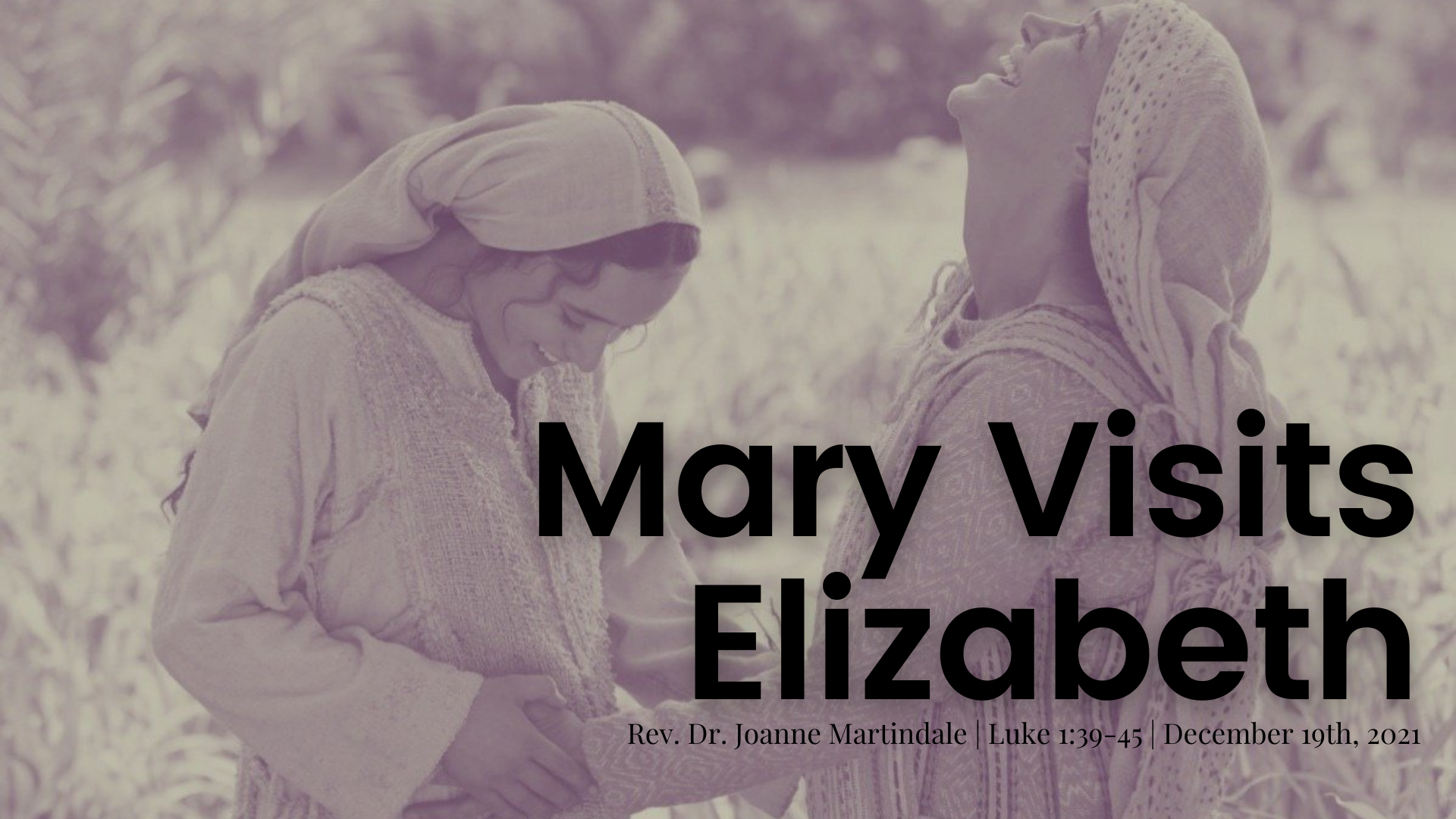 Mary Visits Elizabeth | Rev. Dr. Joanne Martindale