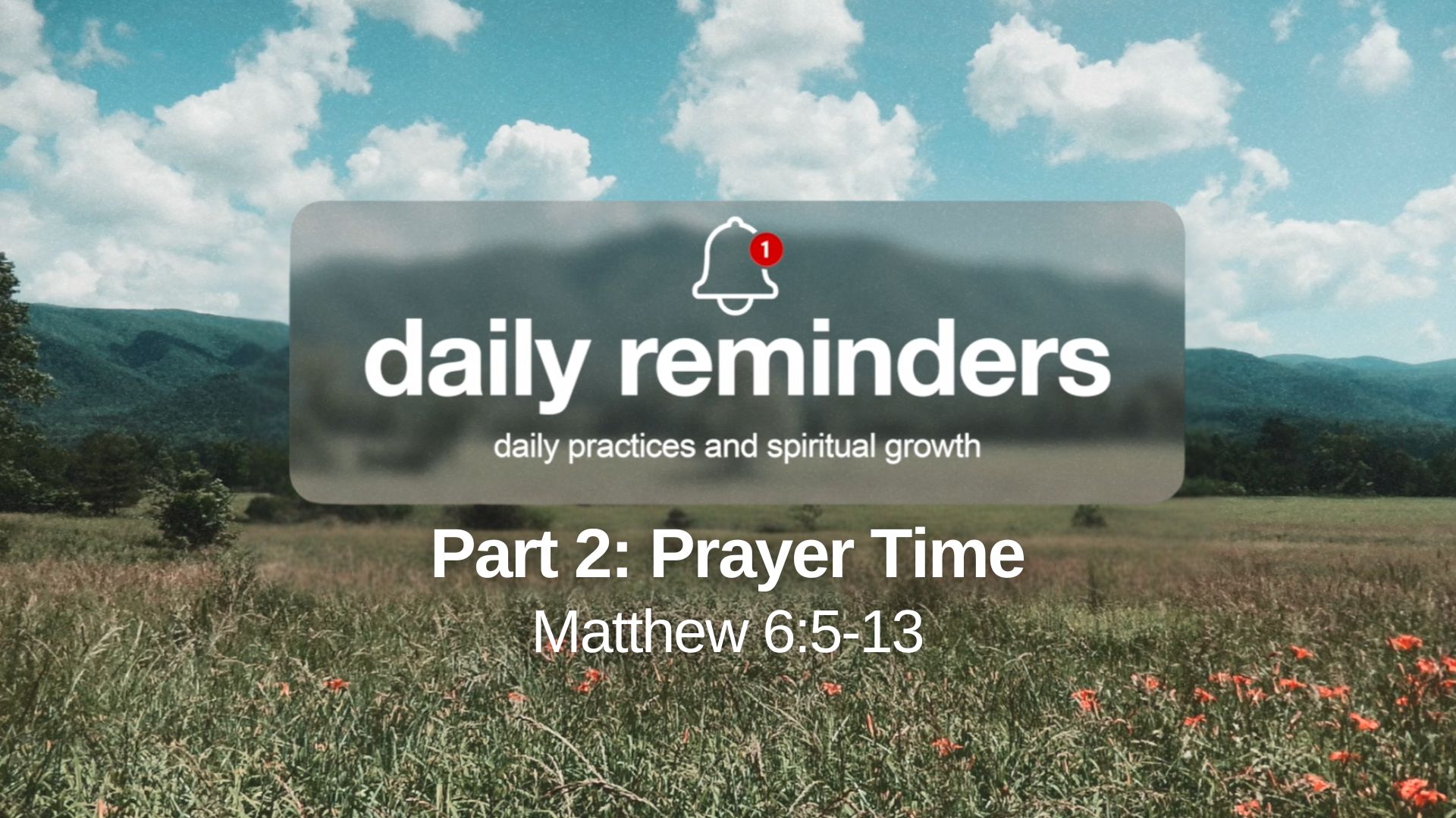 Daily Reminders: Prayer Time