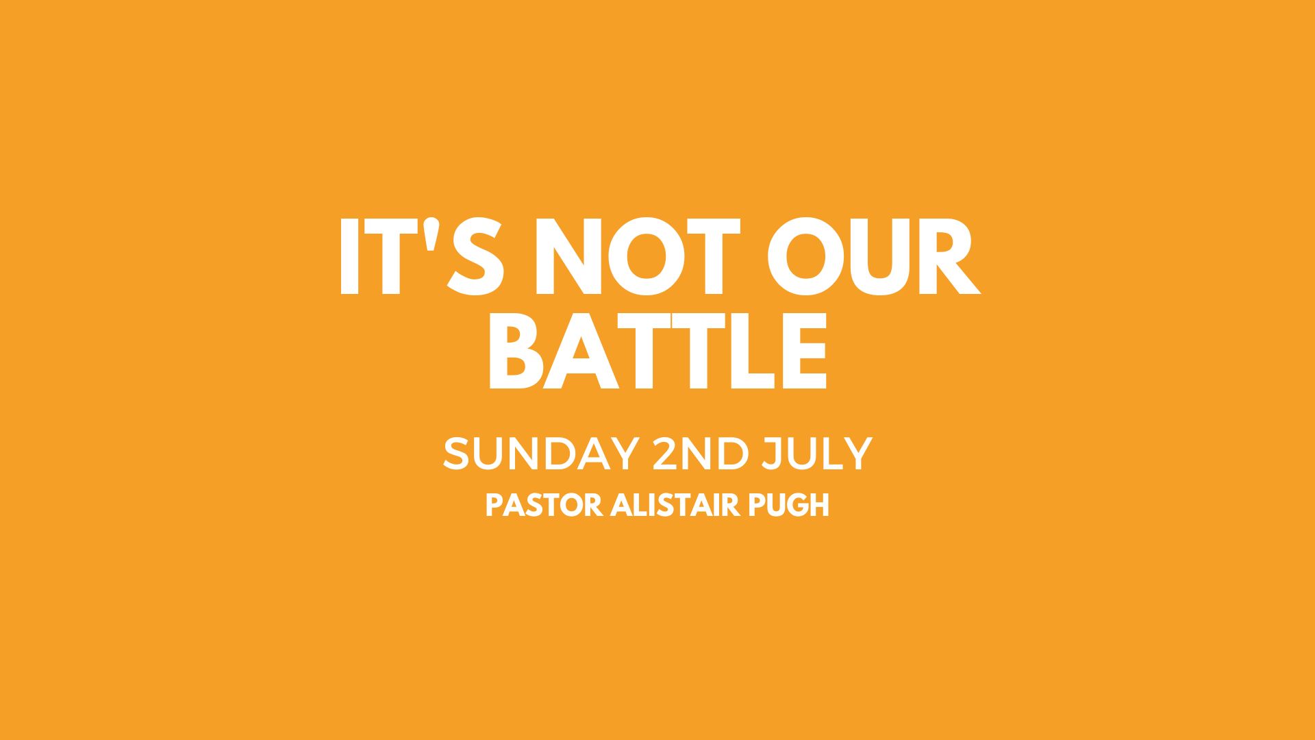 It's Not Our Battle