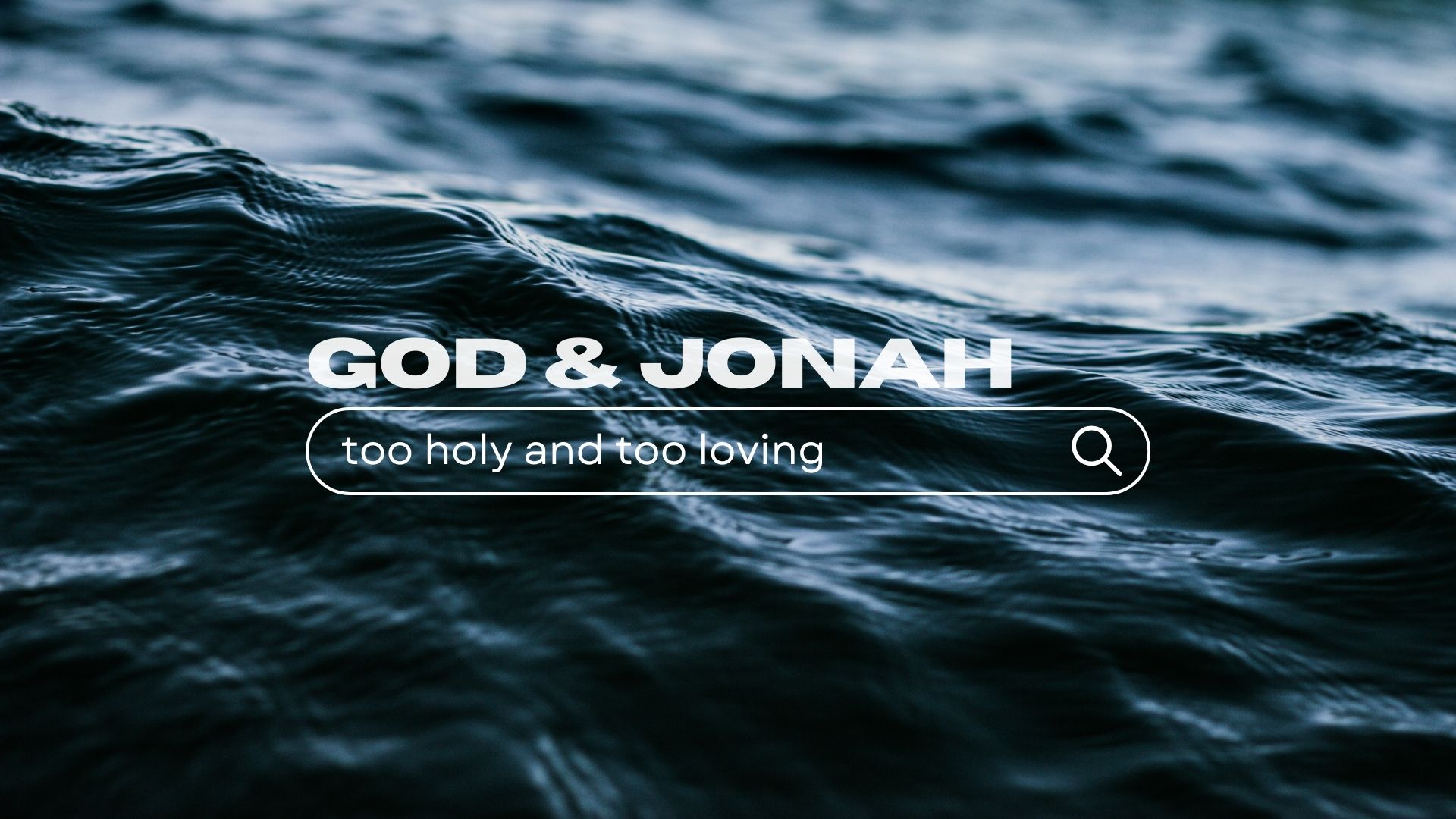 God and Jonah - Chapter 1