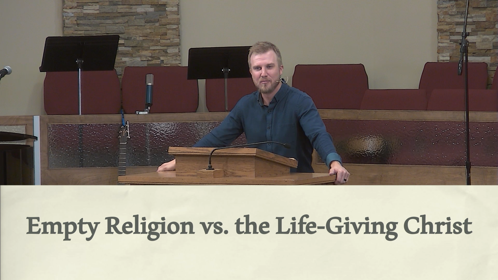 Empty Religion vs. the Life-Giving Christ