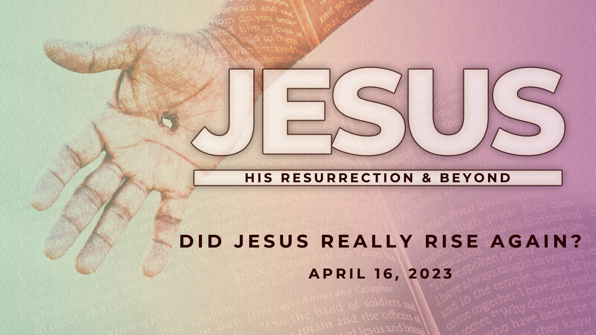 Did Jesus Really Rise Again?