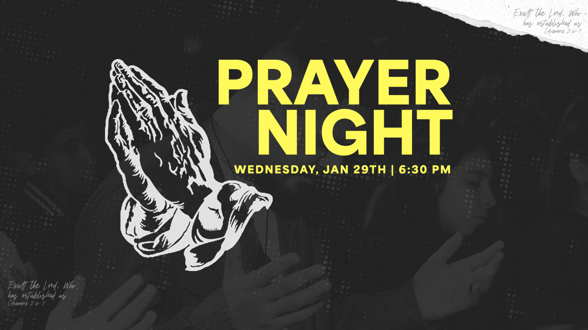 Prayer Night | Jan 29