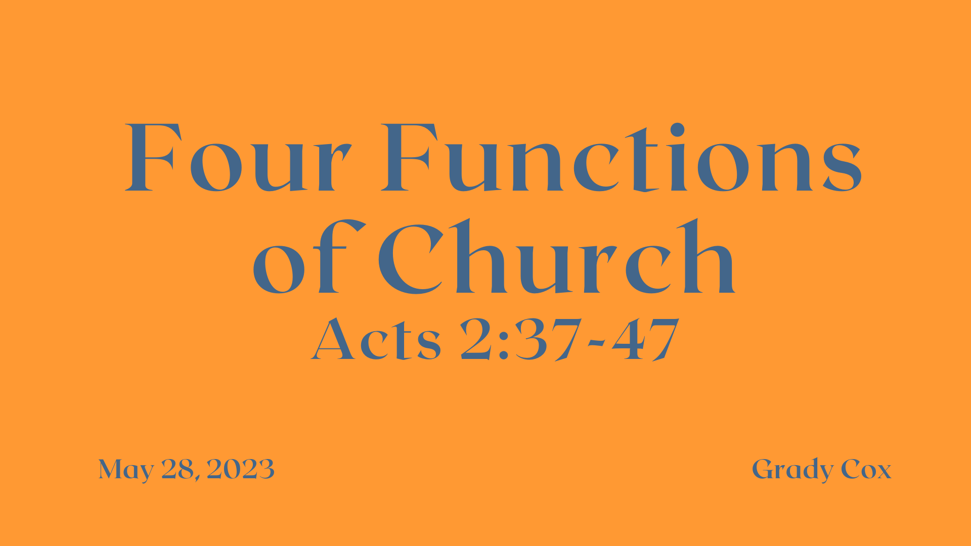 Functions of Church
