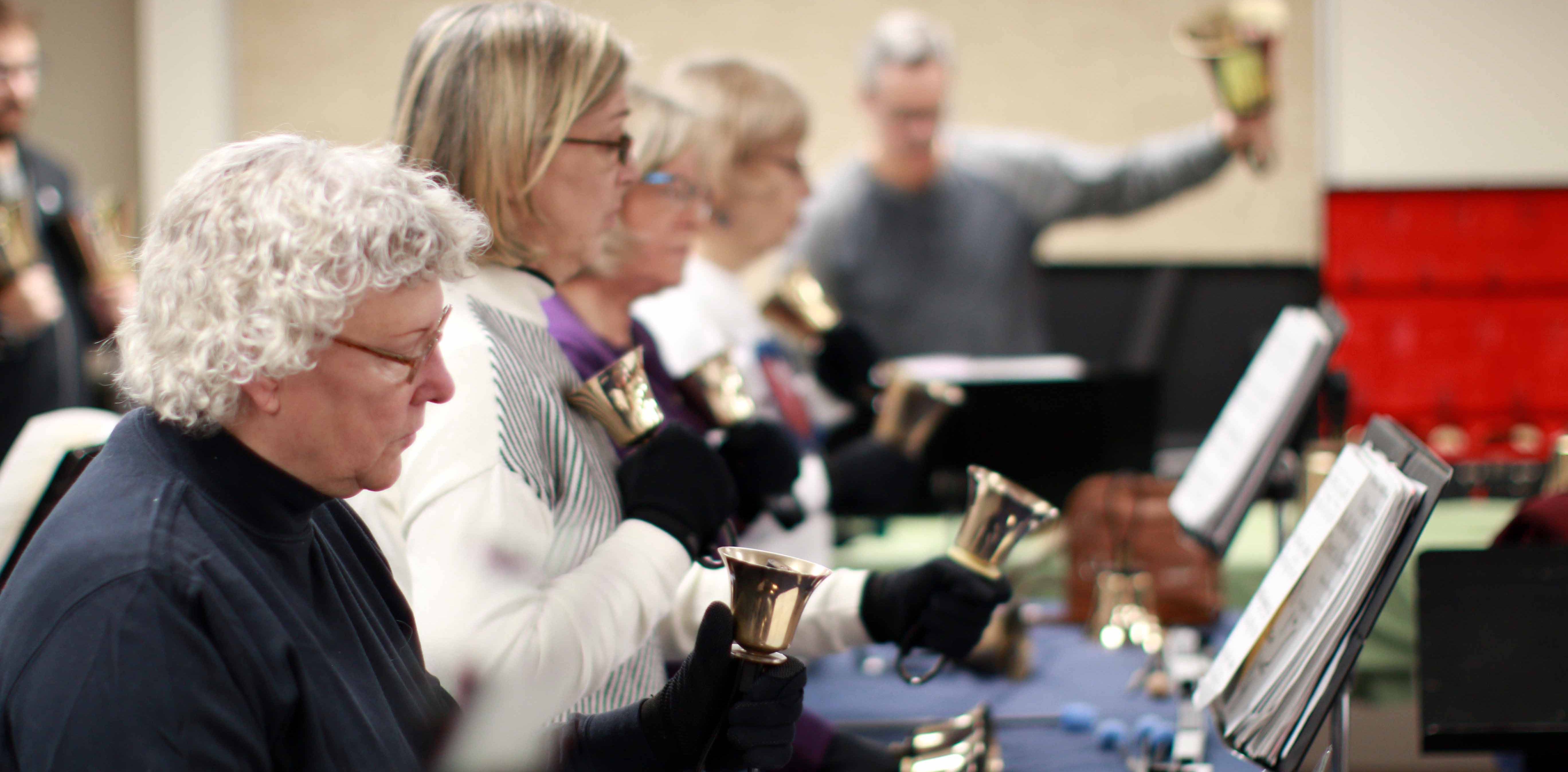 Adult Hand Bell Choir at Trinity Lutheran Church Roselle IL