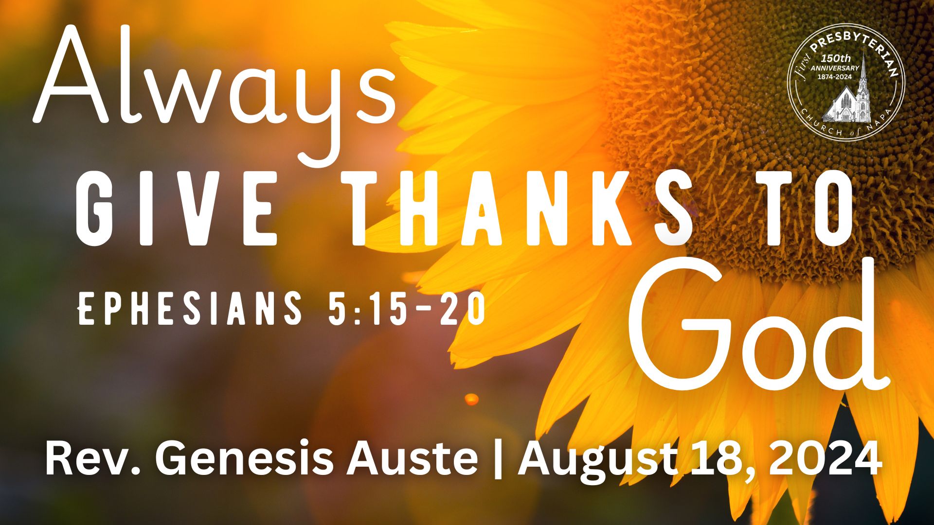 Always Give Thanks to God