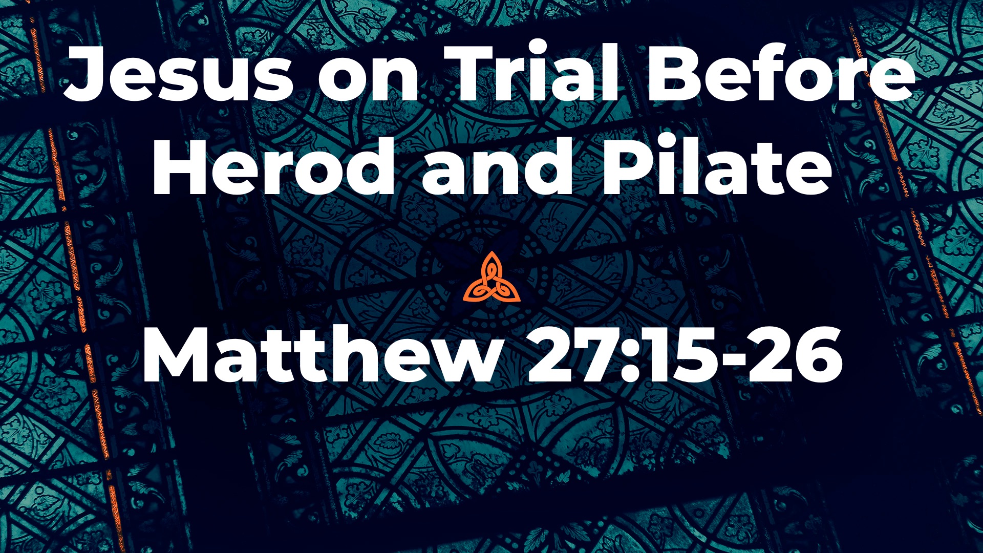 Jesus on Trial Before Herod and Pilate