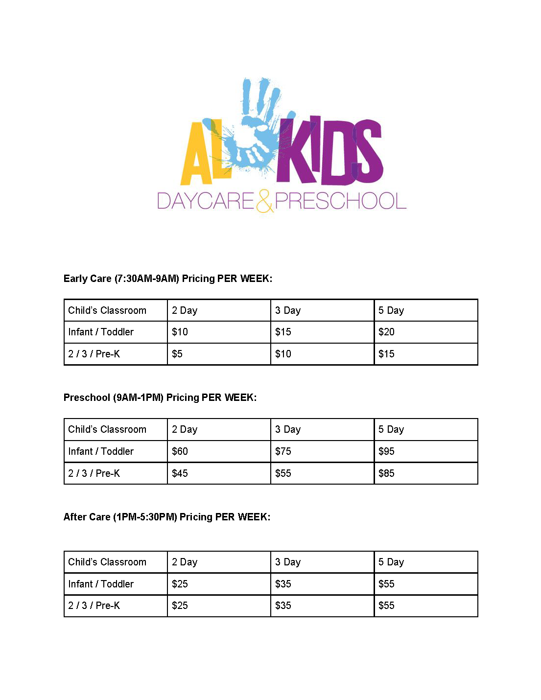 PRESCHOOL - Abundant Life Church
