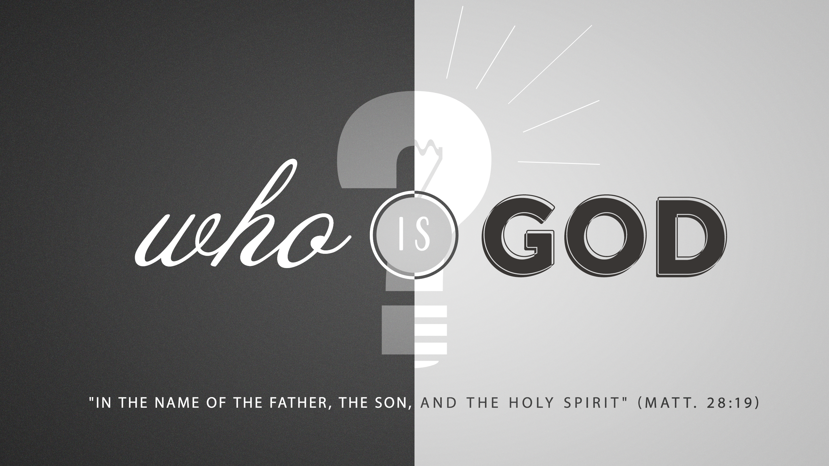 Who is God // Week 5 "The God Who is Not Silent"