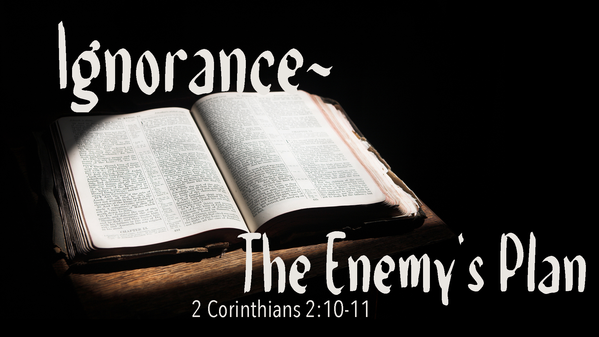 Ignorance~ The Enemy's Plan