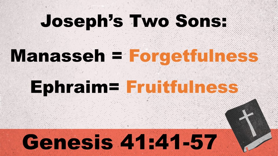 "Joseph's Two Sons" Recharge Jan. 10, 2024
