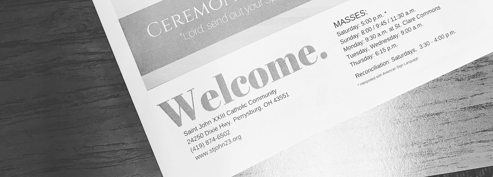 Bulletin & Weekend Announcements