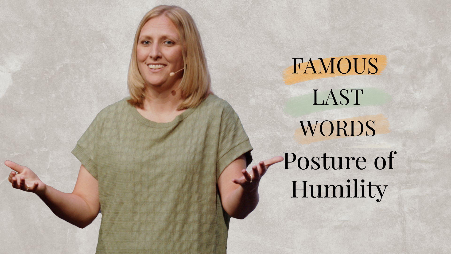 Posture of Humility