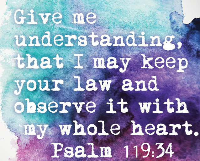 Psalm 119:34 - Verse Post