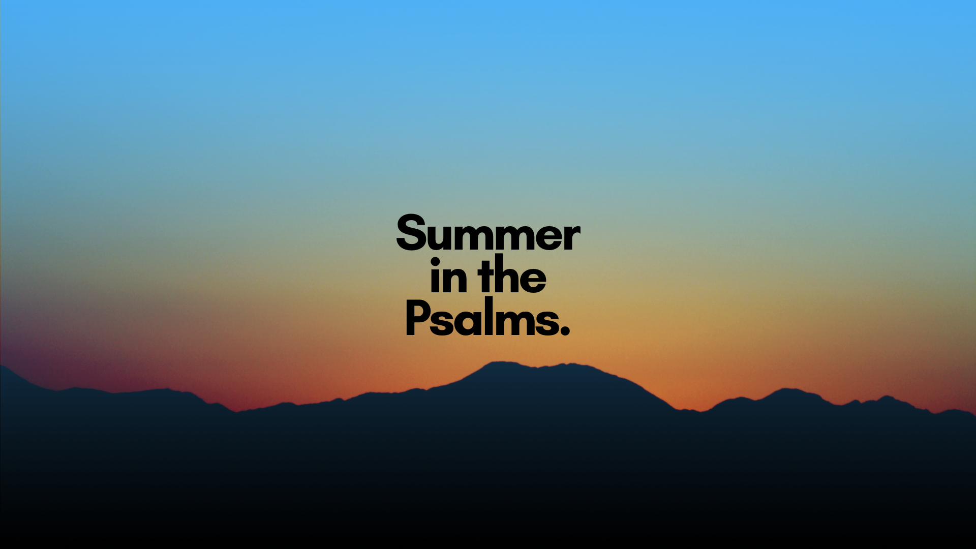 Today's Message - City Centre Baptist