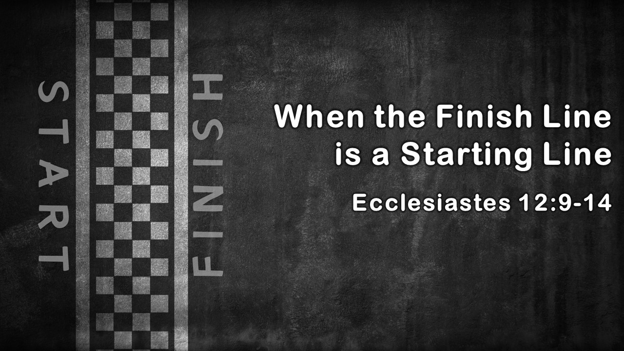 When the Finish Line is a Starting Line