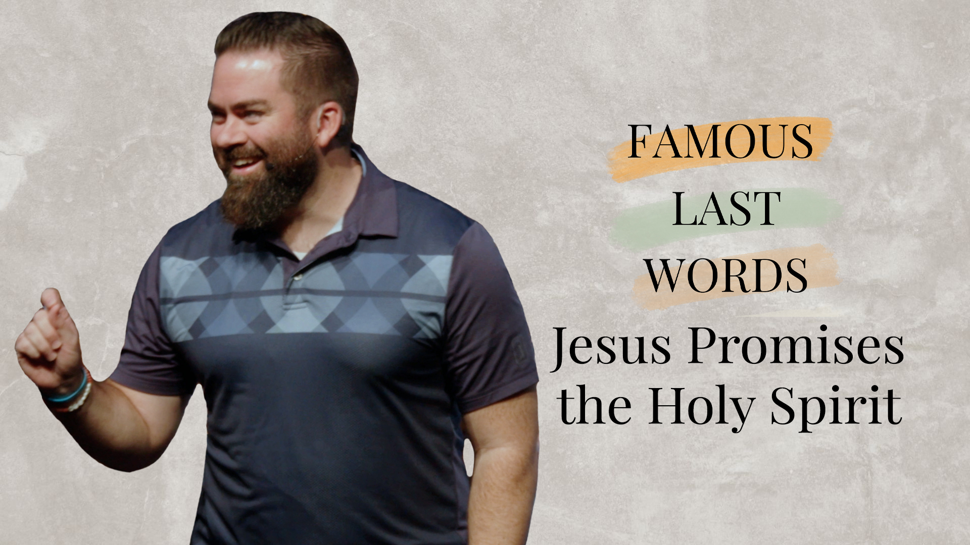 Jesus Promises the Holy Spirit