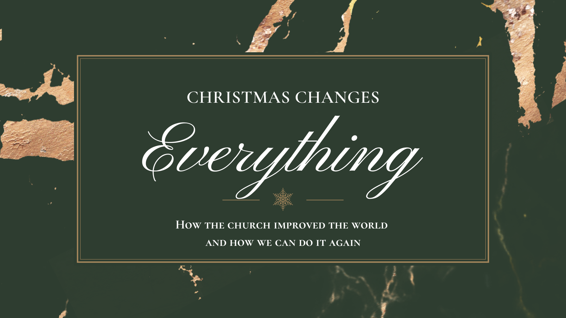 Love and Trauma - Christmas Changes Everything Wk 4