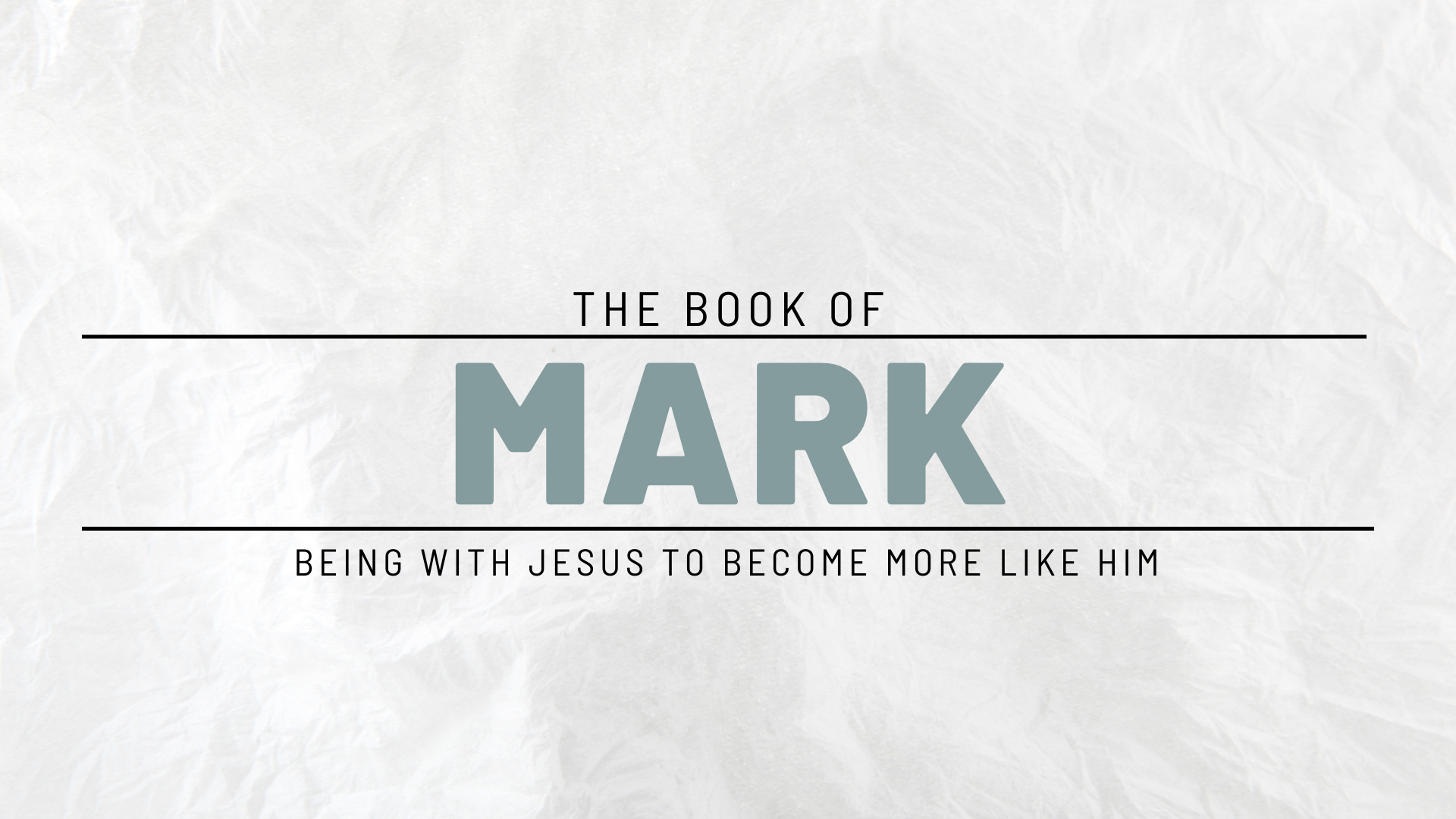 Washington - The Book of Mark: Jesus Messes with Religion