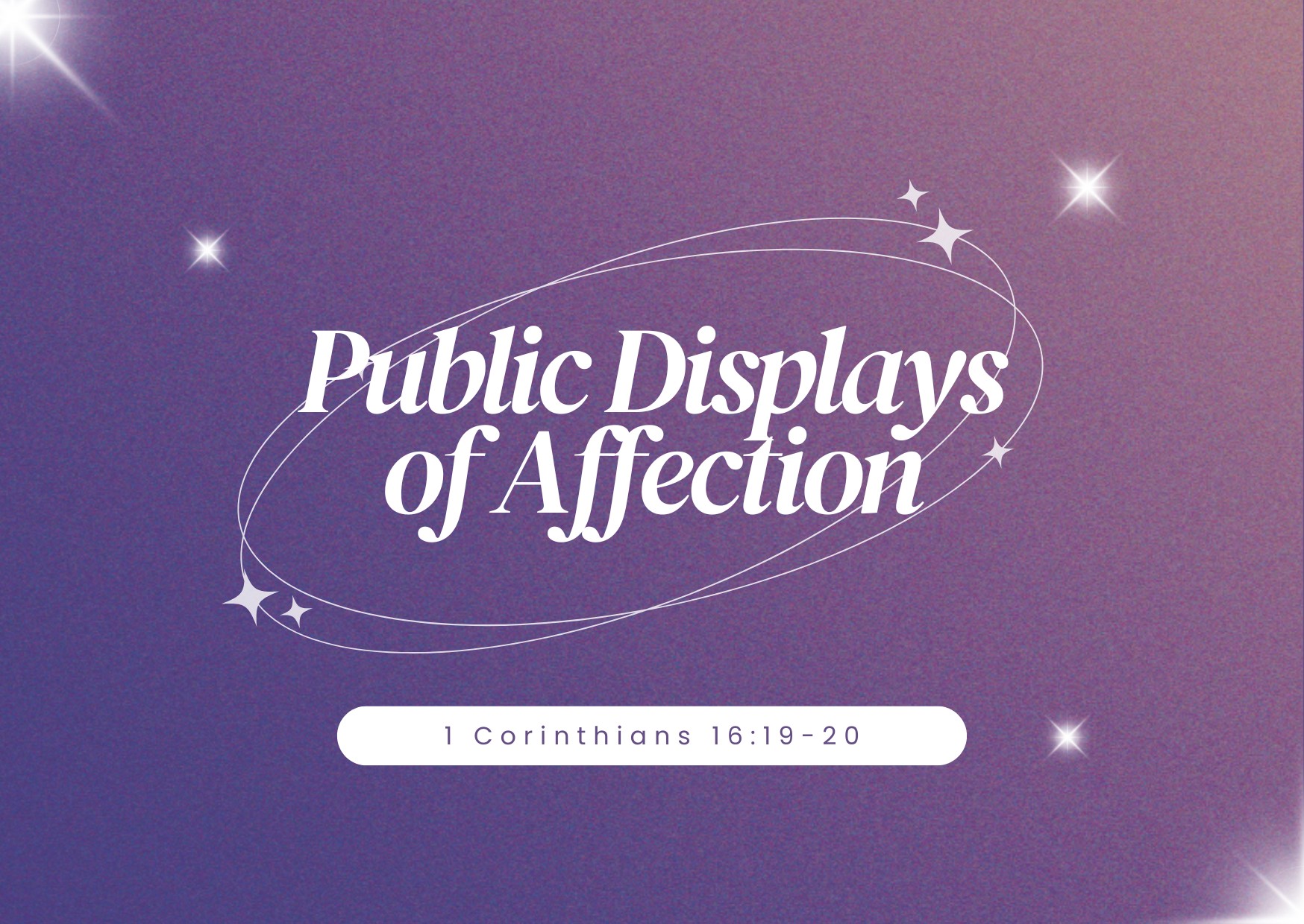 Public Displays of Affection
