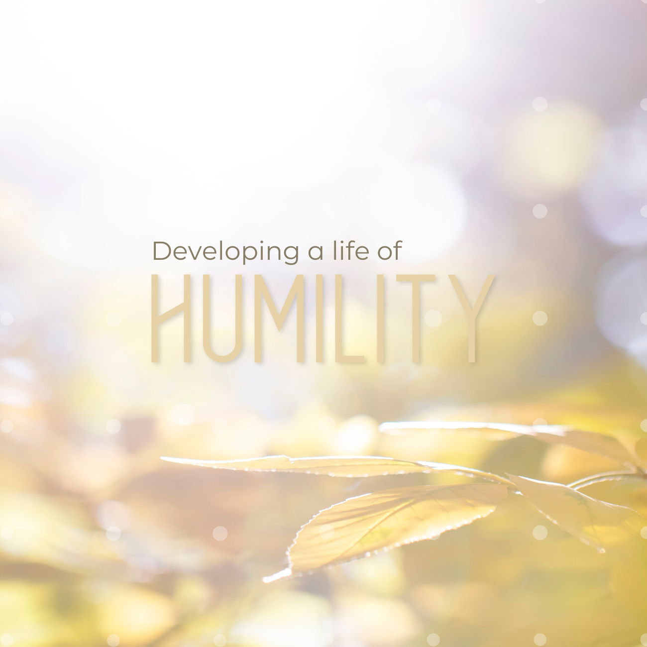 Developing a Life of Humility - Pastor Jim Wehrer