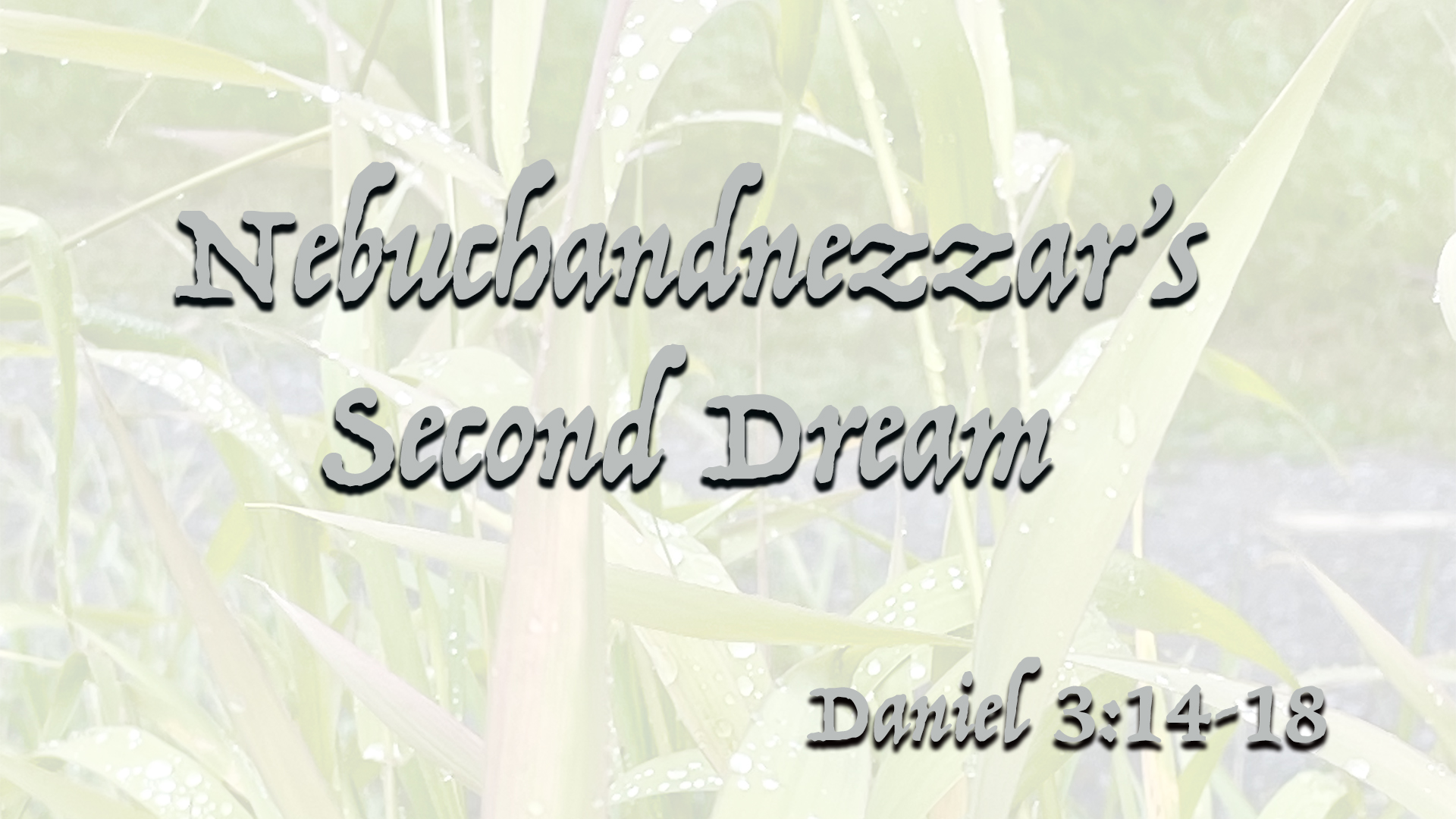 Nebuchadnezzar's Second Dream