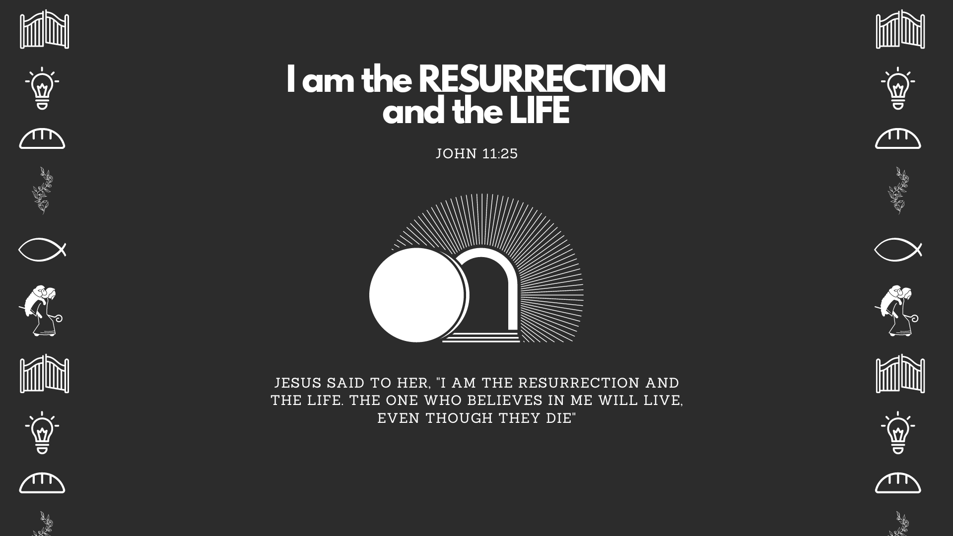 'I AM' THE RESURRECTION AND THE LIFE