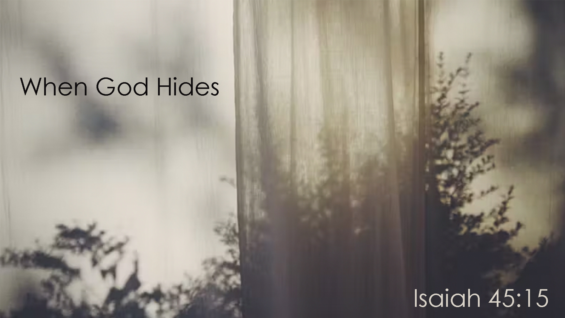 When God Hides
