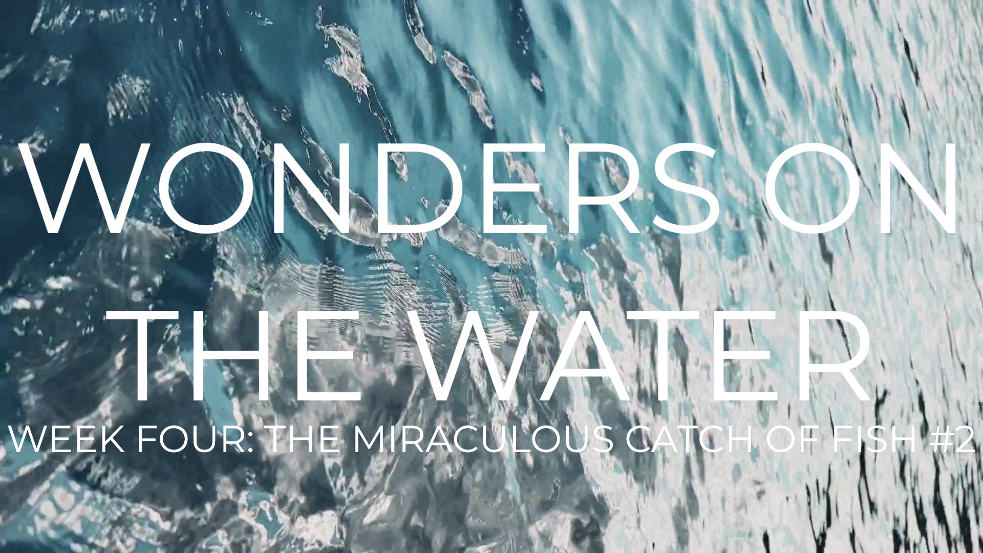 Week Four: The Miraculous Catch of Fish #2